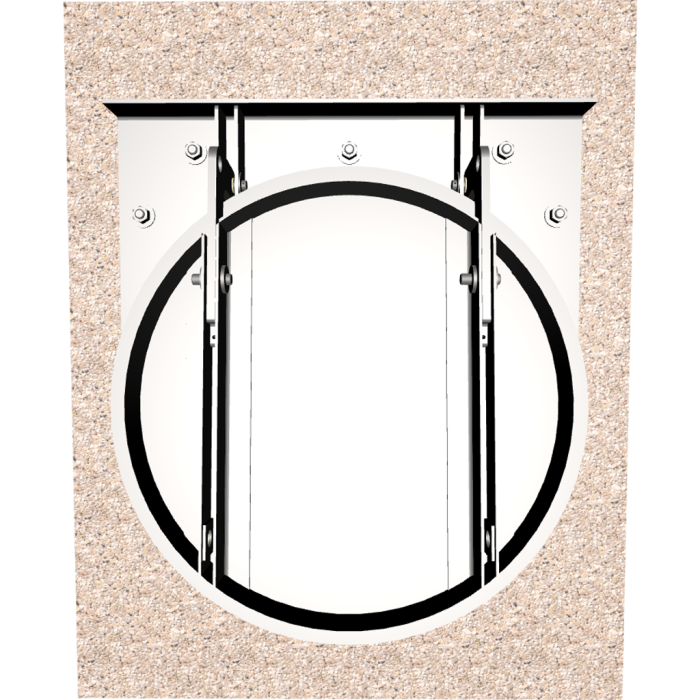 452 – Semicircle Pipe Flap Gate with Metal Flap - Whipps, INC ...